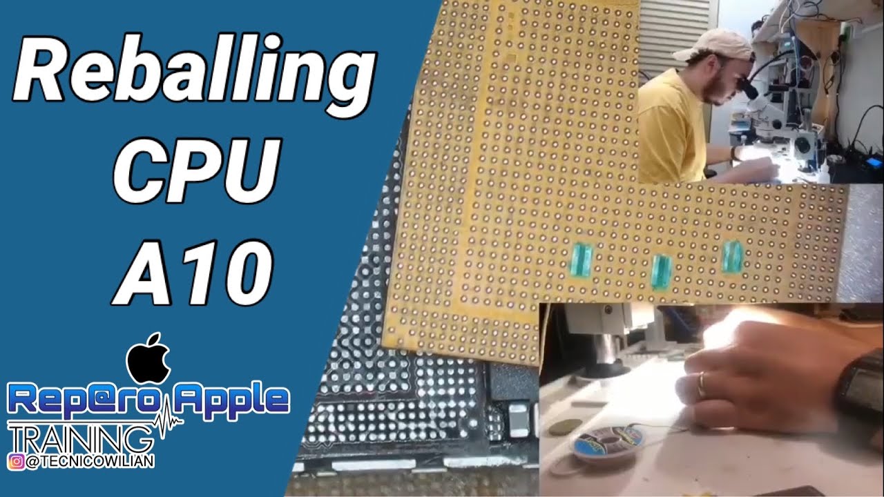 Reballing CPU A10 “iPhone 7” - YouTube
