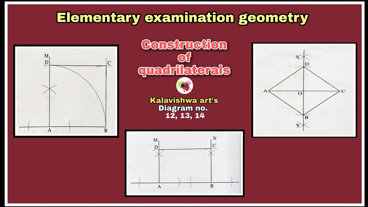 elementary plane geometry diagram no- 12, 13,14 / एलिमेंट्री परीक्षा ...