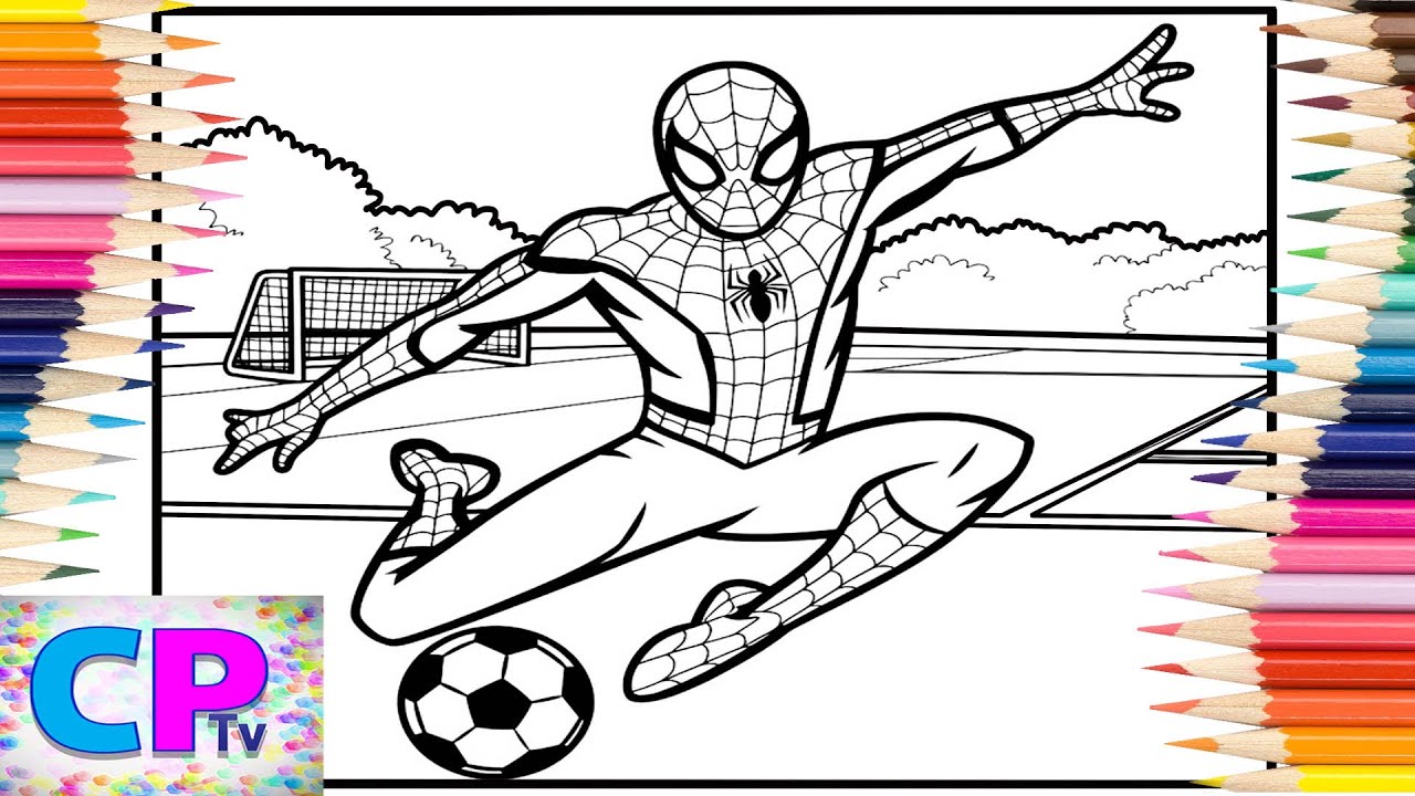 Spiderman's Favorite Sport is Soccer/Spiderman on the Field/Art Therapy ...