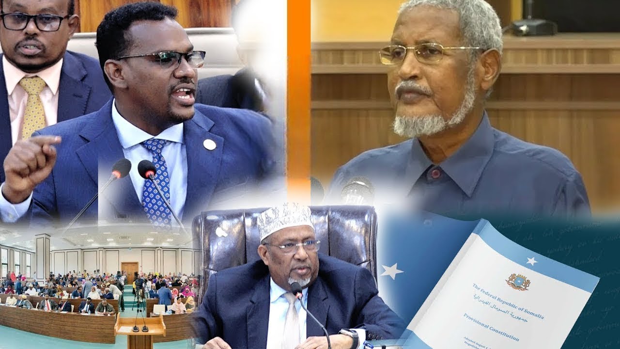 Dood Culus Baarlamaanka Adan Madoobe oo Mikrifoonka ka xiray ...
