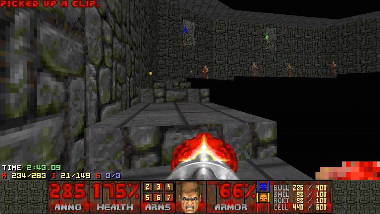 Doom 2, Project Unity, Map 25 Graveyard (NM100S) - 3:21.46 - YouTube