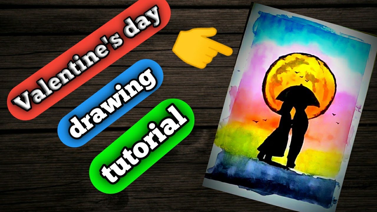 Valentine's Day drawing full tutorial | cute couple drawing |#art |# ...