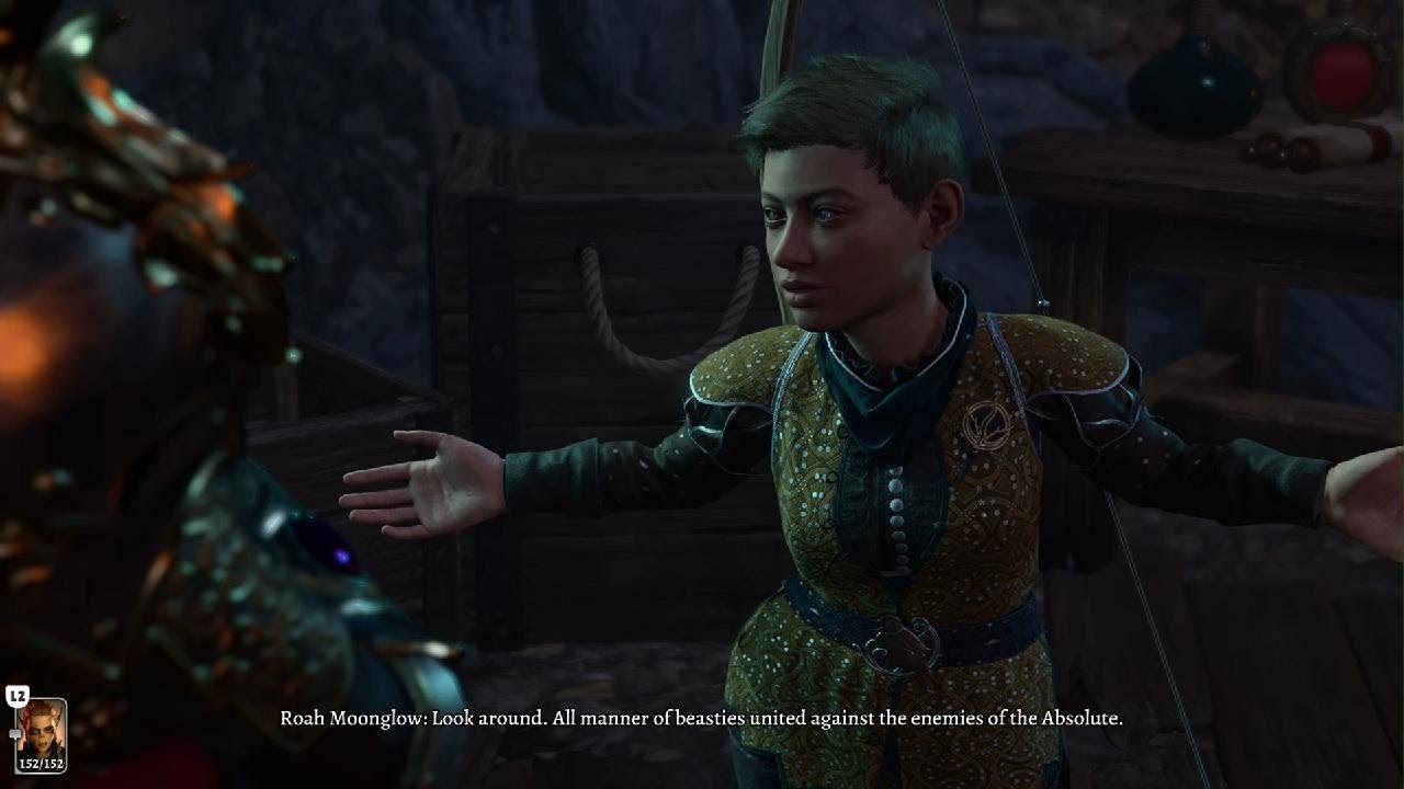 [BG3 Baldur's Gate 3] Roah Moonglow at Moonrise Tower - YouTube