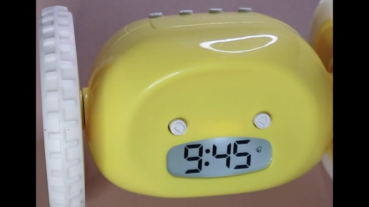 This Alarm Clock Runs Away to Make Sure You Get Up in the Morning - YouTube
