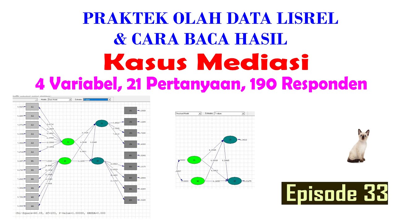SEM dengan LISREL, Episode 33 - YouTube