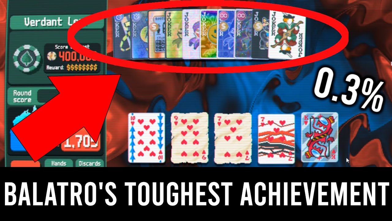Balatro's Toughest Achievement 🫨 - Balatro Gold Sticker on Every Joker ...
