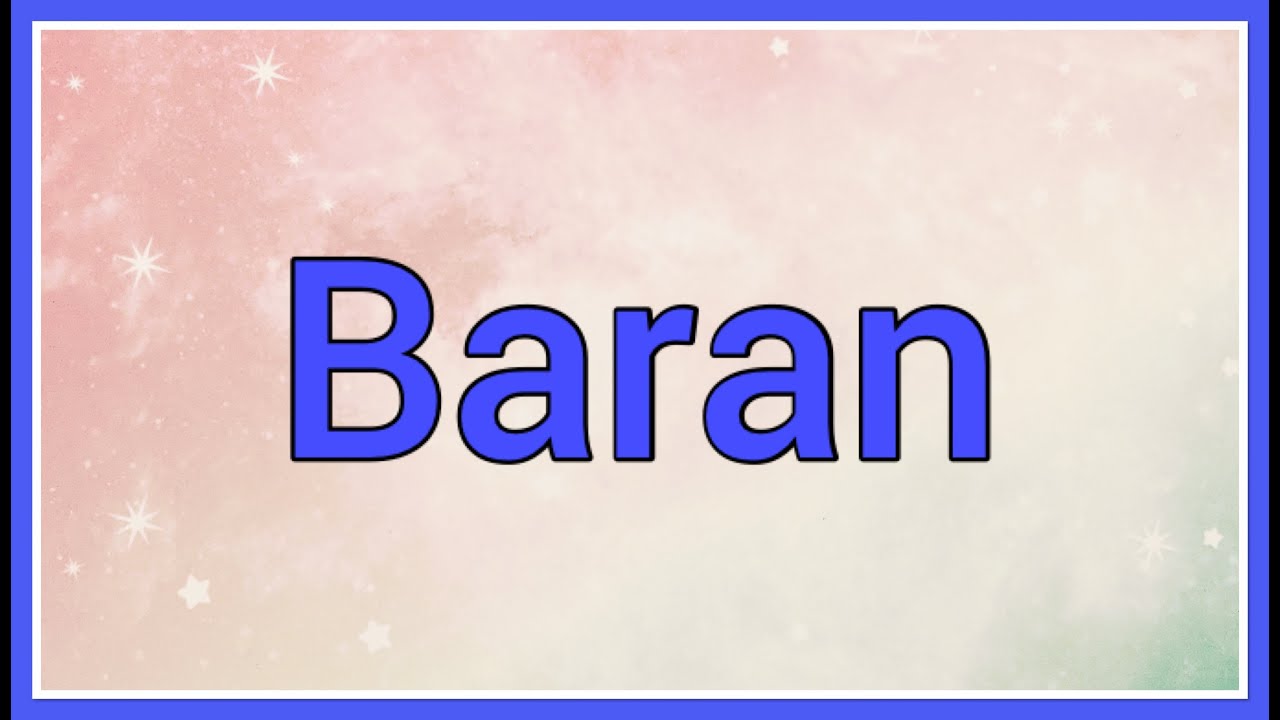 Baran | Name Origin Meaning Variations - YouTube