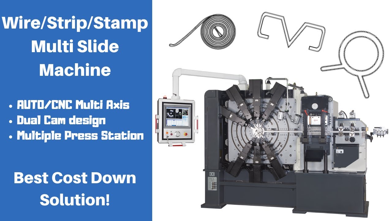 Wire/Strip/Stamp Multi Slide Machine - YouTube