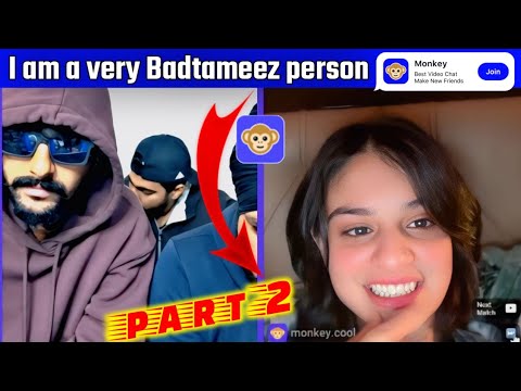 I am a very Badtameez person 🤣 ¡! Cute Editing ¡! Monkey Chat Bast Clips ¡! Monkey Chat Live Video 
