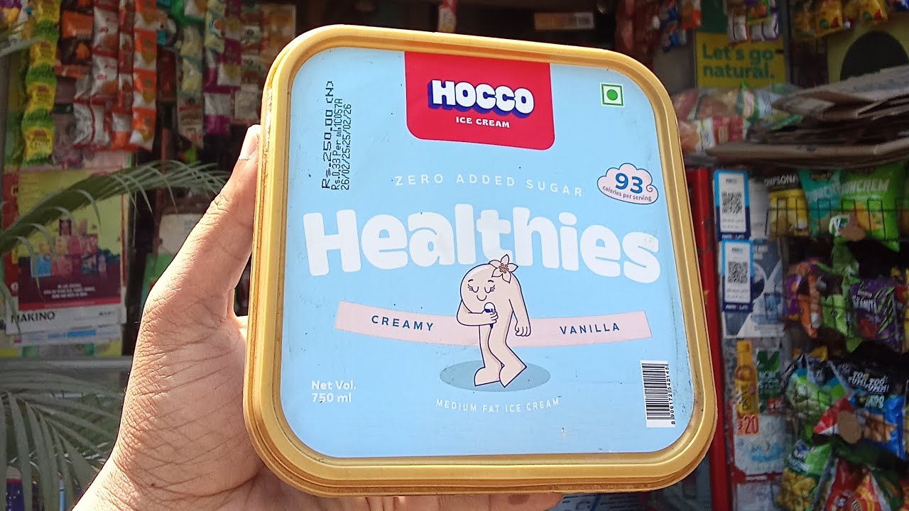 Zero added sugar creamy vanilla classic chocolate HOCCO ICECREAM ...