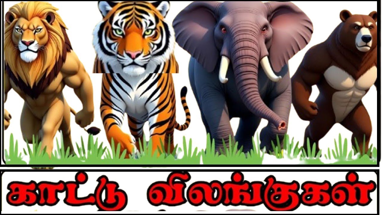 Wild Animals for Kids | Learn Animal Names & Sounds | Preschool ...