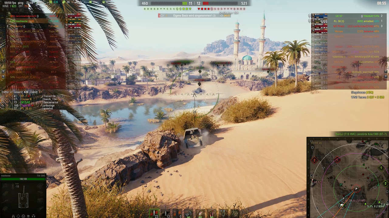 T56 GMC - Ace Tanker at Sand River (WN8 6919 / XP 925) - YouTube