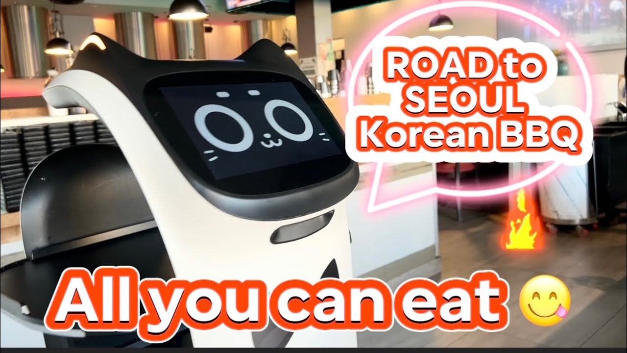 ROAD to SEOUL Korean BBQ | Robot Server - YouTube