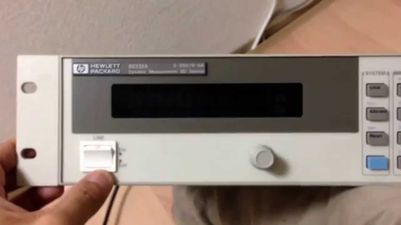 HP 66332A 直流安定化電源 - YouTube