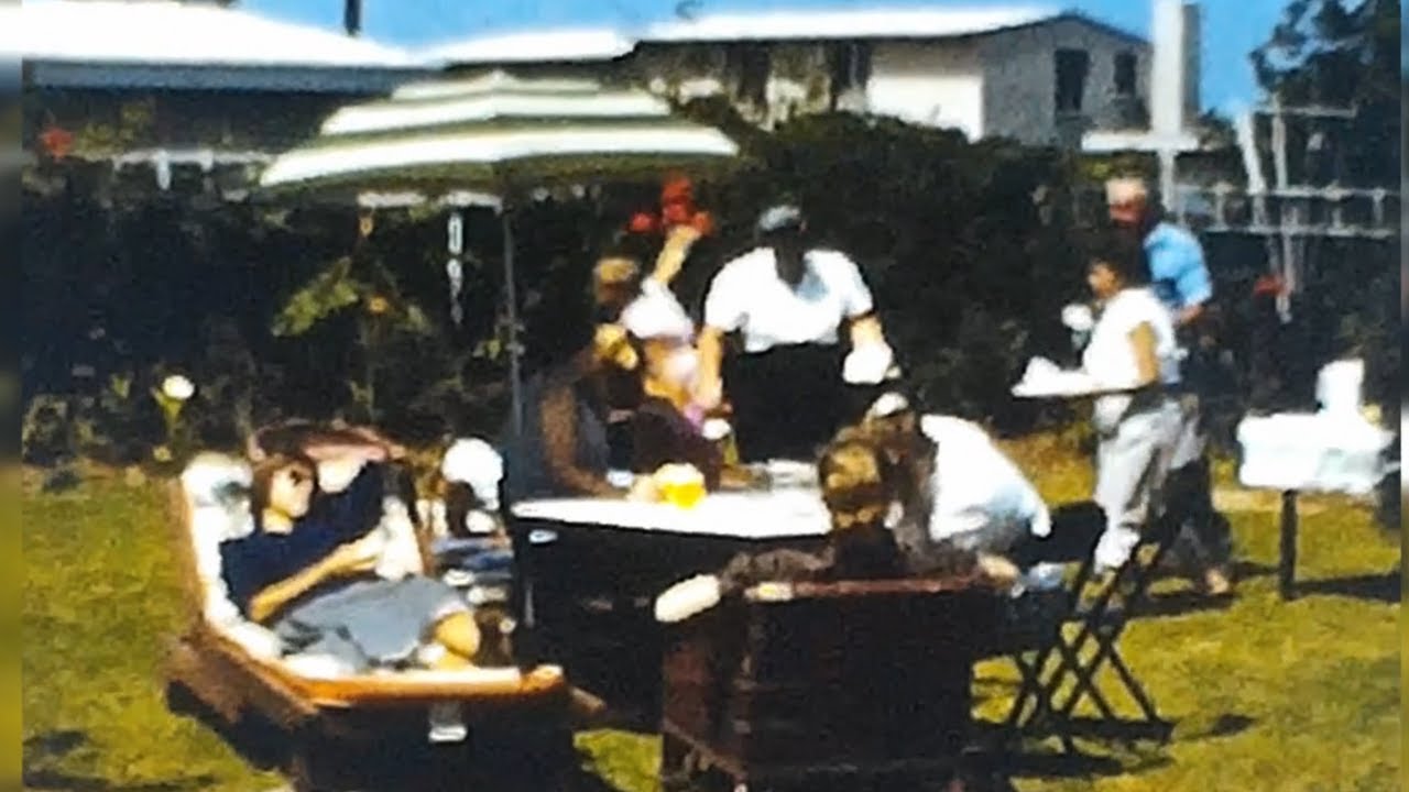 1960's Video Footage of a Family Backyard Birthday Party - YouTube