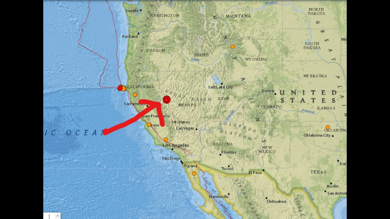 Breaking! Large 5.8 Earthquake hits Reno Nevada Area. Monday - YouTube
