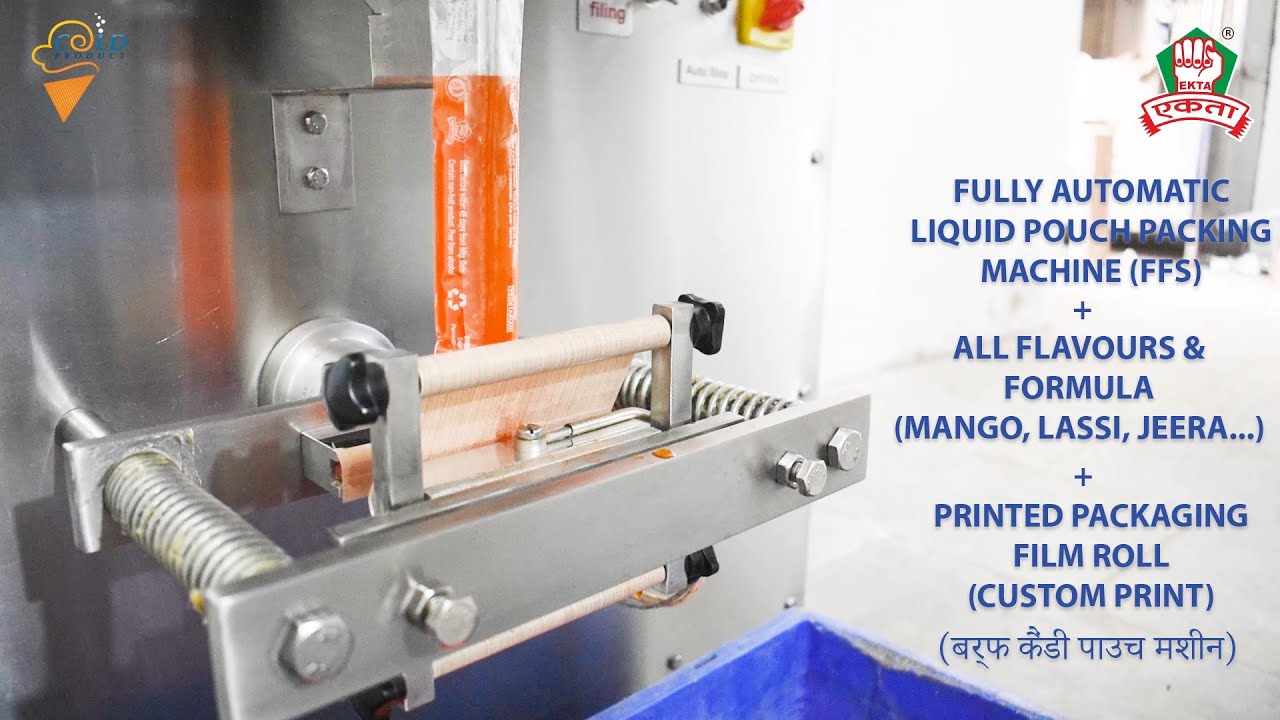 Fully Automatic Ice Candy Pouch Packing Machine (U) Call/Wapp ...