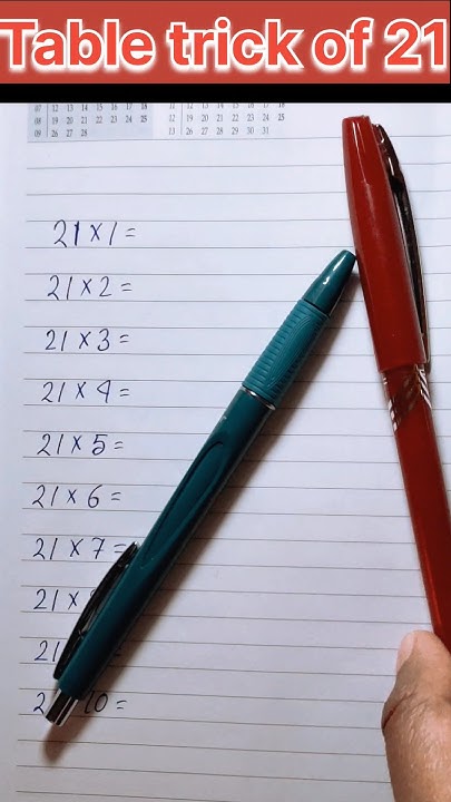 table trick of 21 | 21 table trick | 21 ka table | table of 21 #table # ...