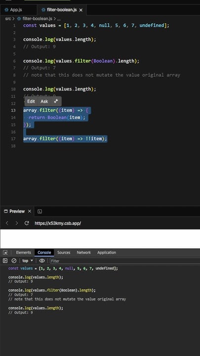 Как отфильтровать массив? | array.filter(Boolean) | Советы JavaScript # ...