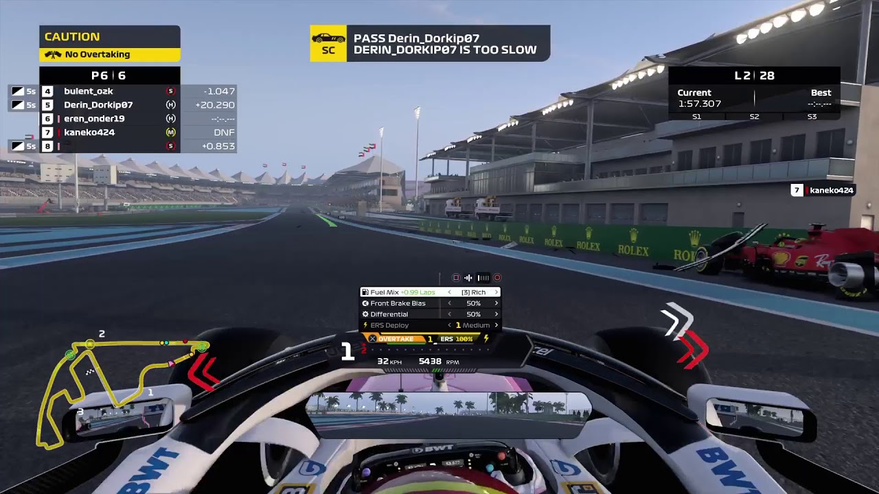 PGR Racing League - S3R9 - Abu Dhabi - F1 2020 - YouTube