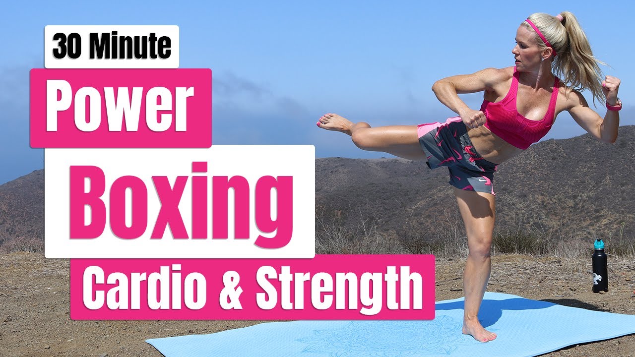 30 Minute Power Boxing Workout | Full Body Cardio and Strength | High ...