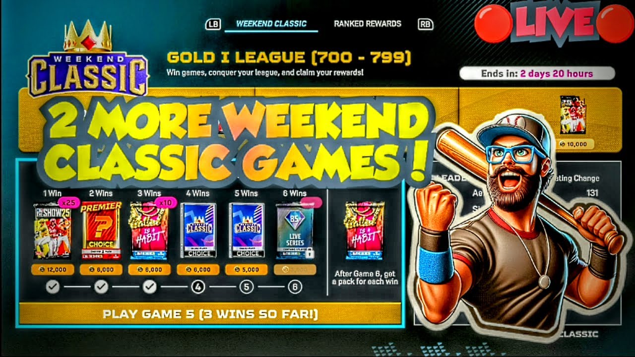 🔴 LIVE WEEKEND CLASSIC!!! 2 MORE GAMES REMAIN IN THE 1ST WEEKEND ...