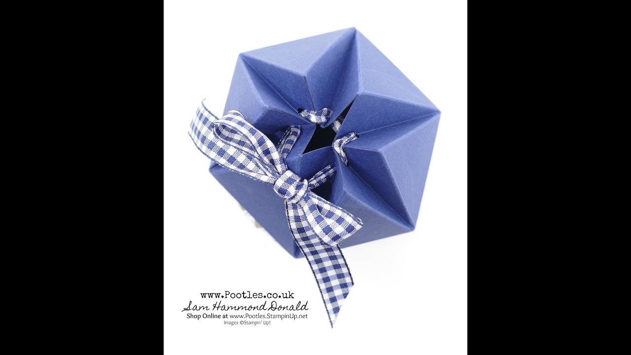 Hexagonal Box Tutorial Using Stampin' Up! Delightful Daisy Delight - YouTube