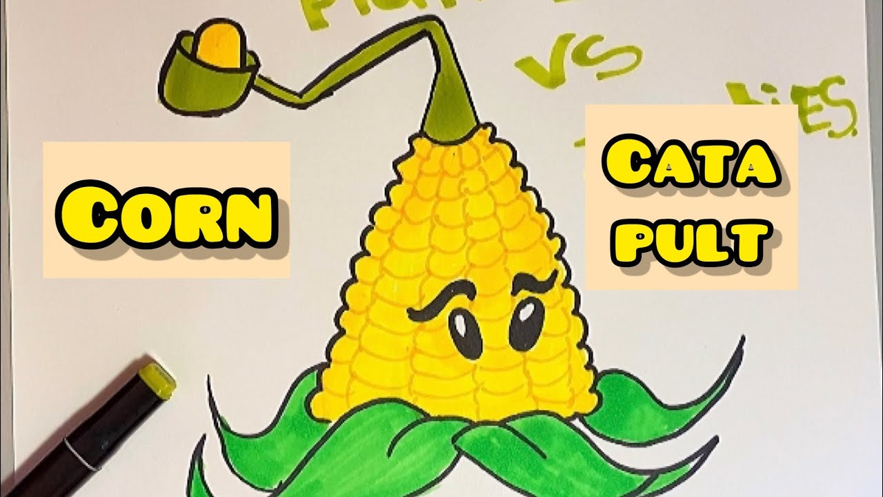 How to draw Plants vs Zombies | Corn catapult. - YouTube