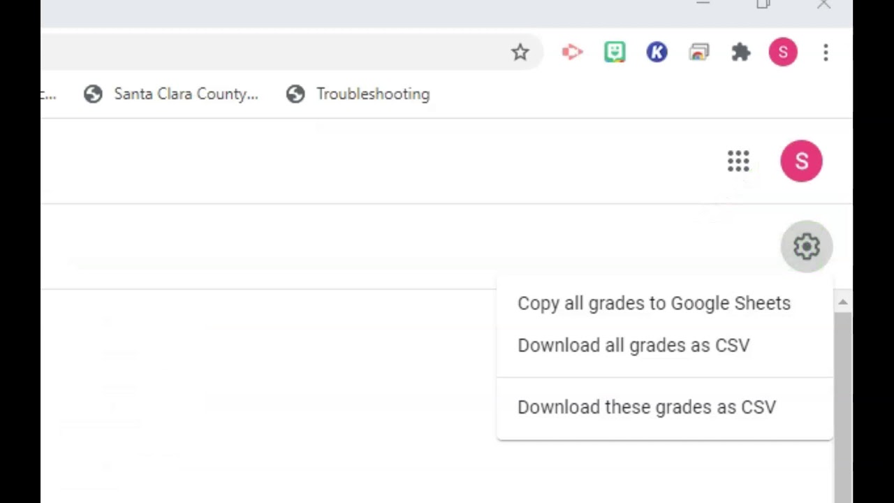 Exporting Google Classroom Assignments and Scores - YouTube