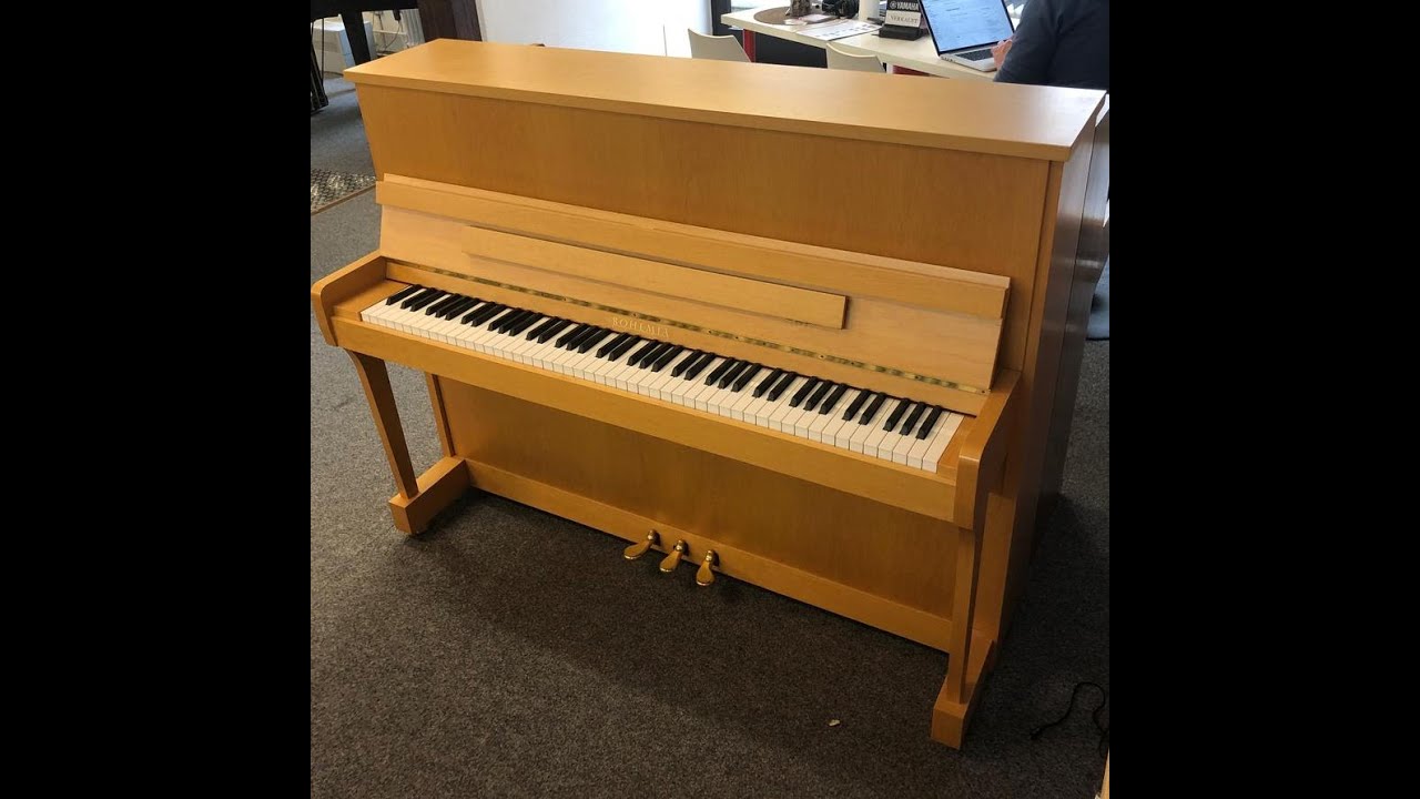 Bohemia Klavier Mod. 113T Erle (gebraucht) / MUSIK-EBERT - YouTube