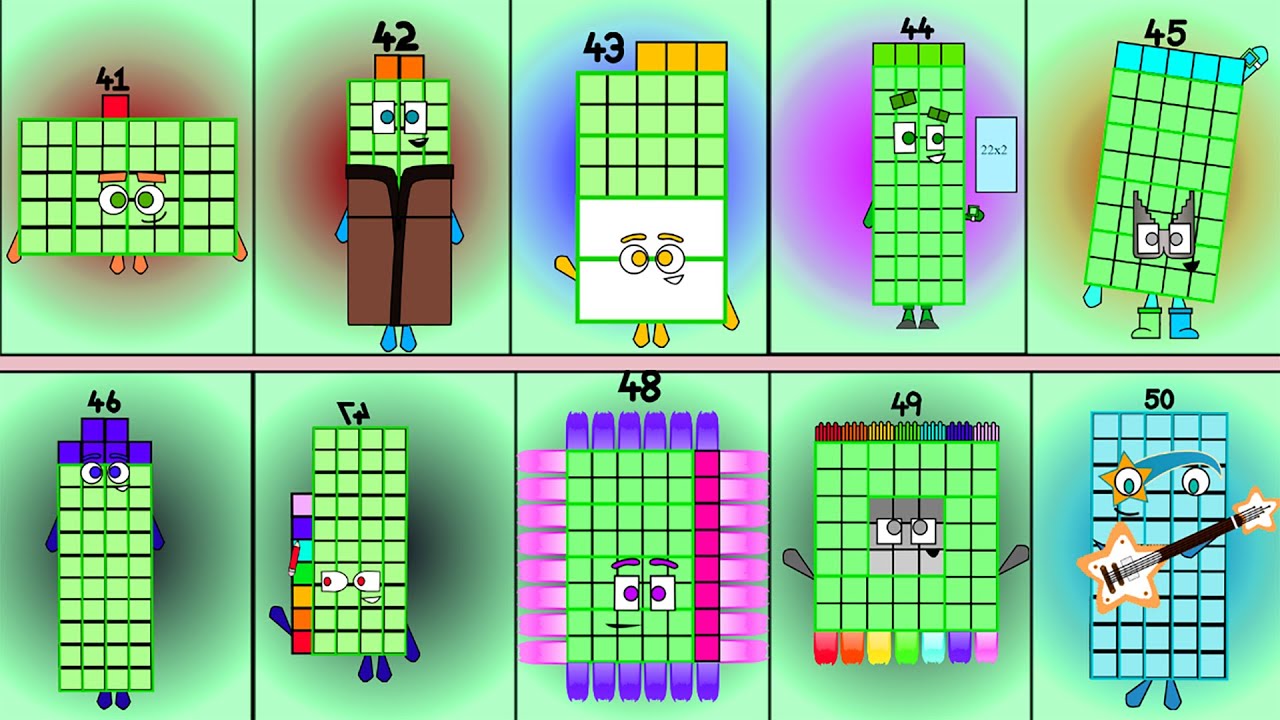 NUMBERBLOCK Band (41 -50 ) the Originals in EPIC Countdown! - YouTube