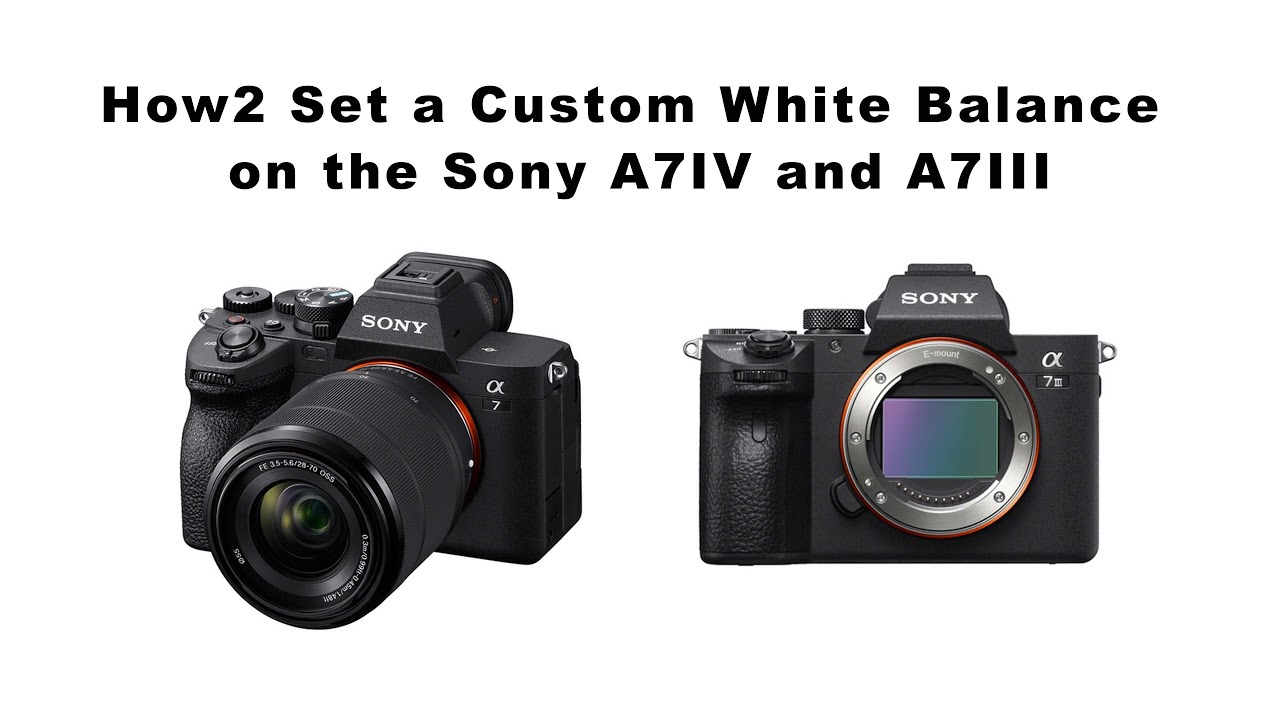 How to Set a Custom White Balance for Sony a7iv, a7iii, 2022 - YouTube