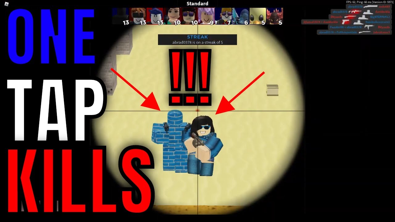 ONE TAP KILLS MONTAGE ARSENAL ROBLOX - YouTube