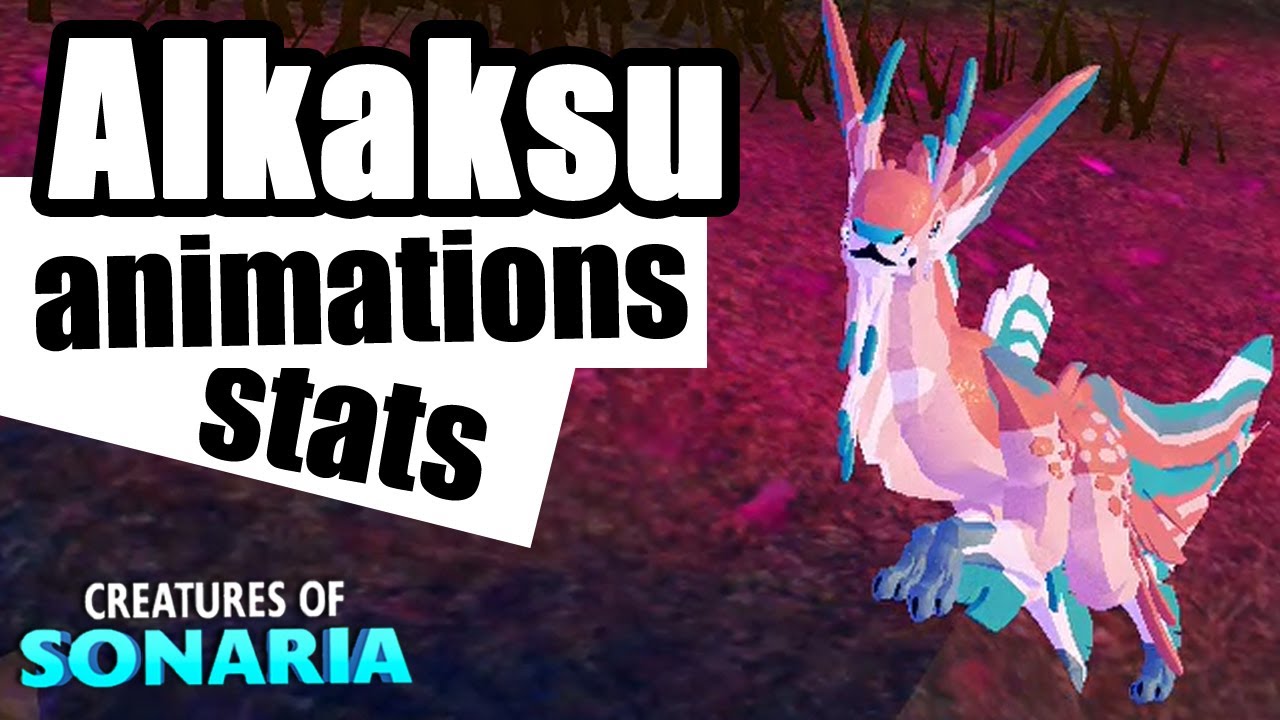 Alkaksu animation and stats | Creatures Of Sonaria | whalemistar - YouTube