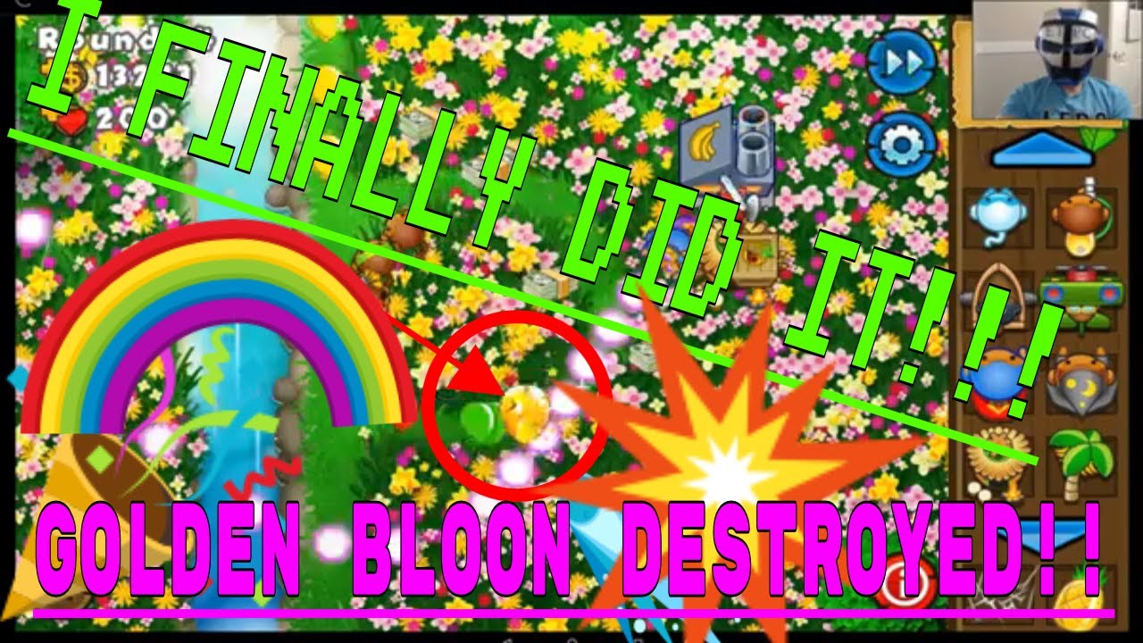 HOW TO DESTROY THE GOLDEN BLOON!!! BLOONS TD 5 WALKTHROUGH - YouTube