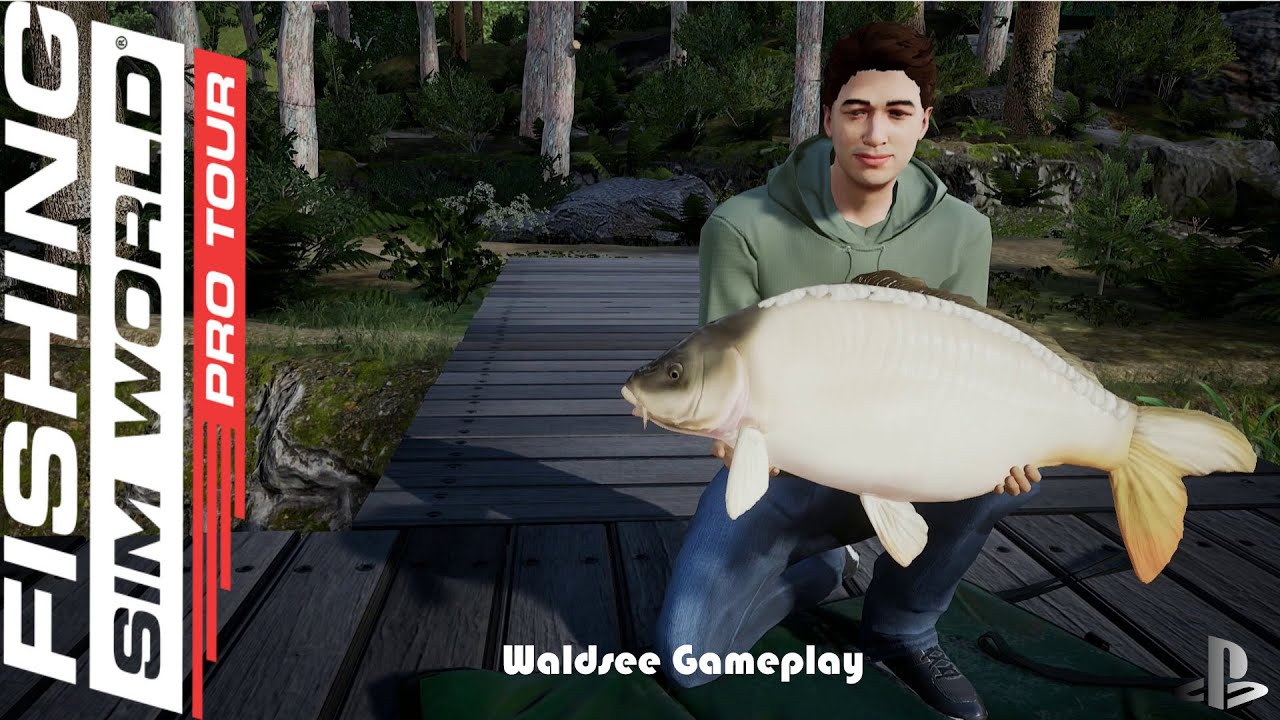 PS4 Waldsee Gameplay Fishing Sim World Pro Tour - YouTube