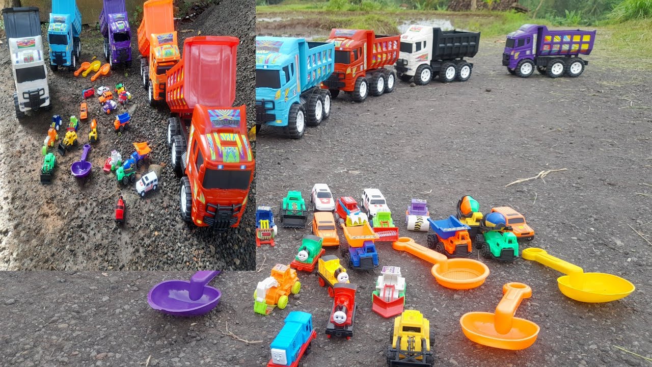 Mobil Truk Tronton Panjang Dan Menemukan Mainan Mobil,ambulance ...