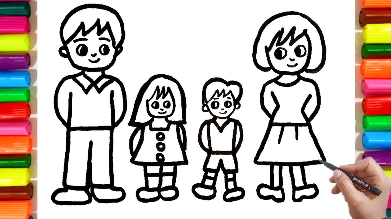 Family Drawing, Colouring and Painting for Kid's & Toddlers | How to ...