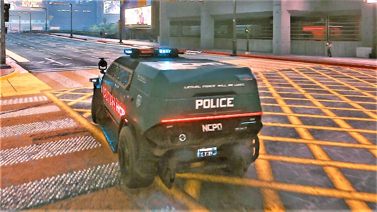 Cyberpunk 2077 . Chevillon Emperor 720 NCPD IRONCLAD 2072 . Car Show ...
