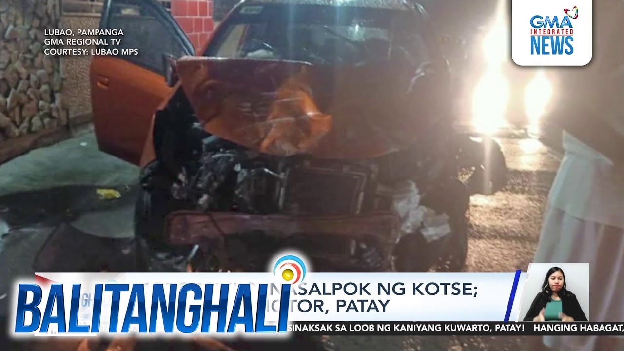Motorsiklo, nasalpok ng kotse; angkas ng motor, patay | Balitanghali ...