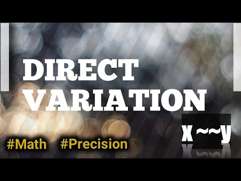 How to Solve Direct Variation in Math. - YouTube
