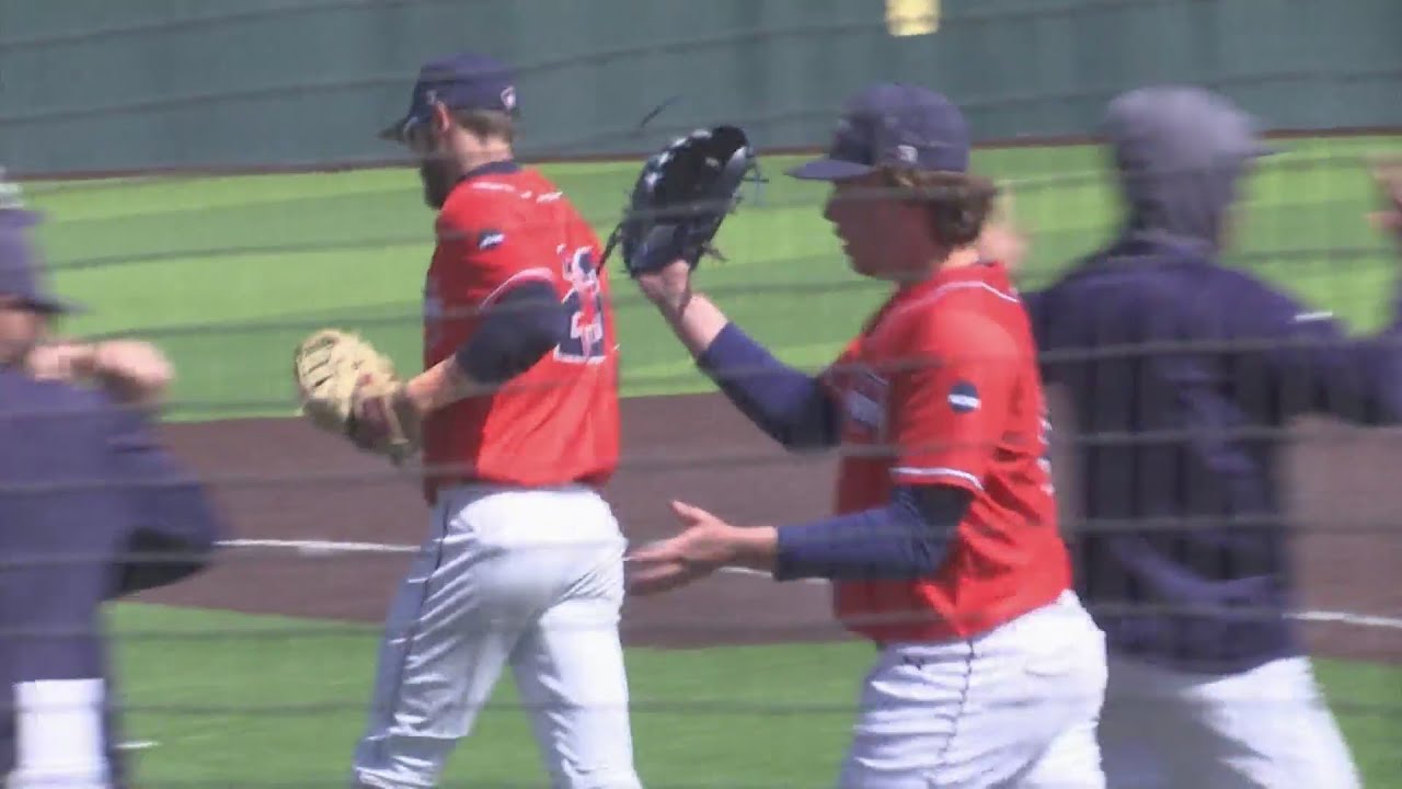 Baseball: UMary's Comeback Effort Comes Up Just Short - YouTube