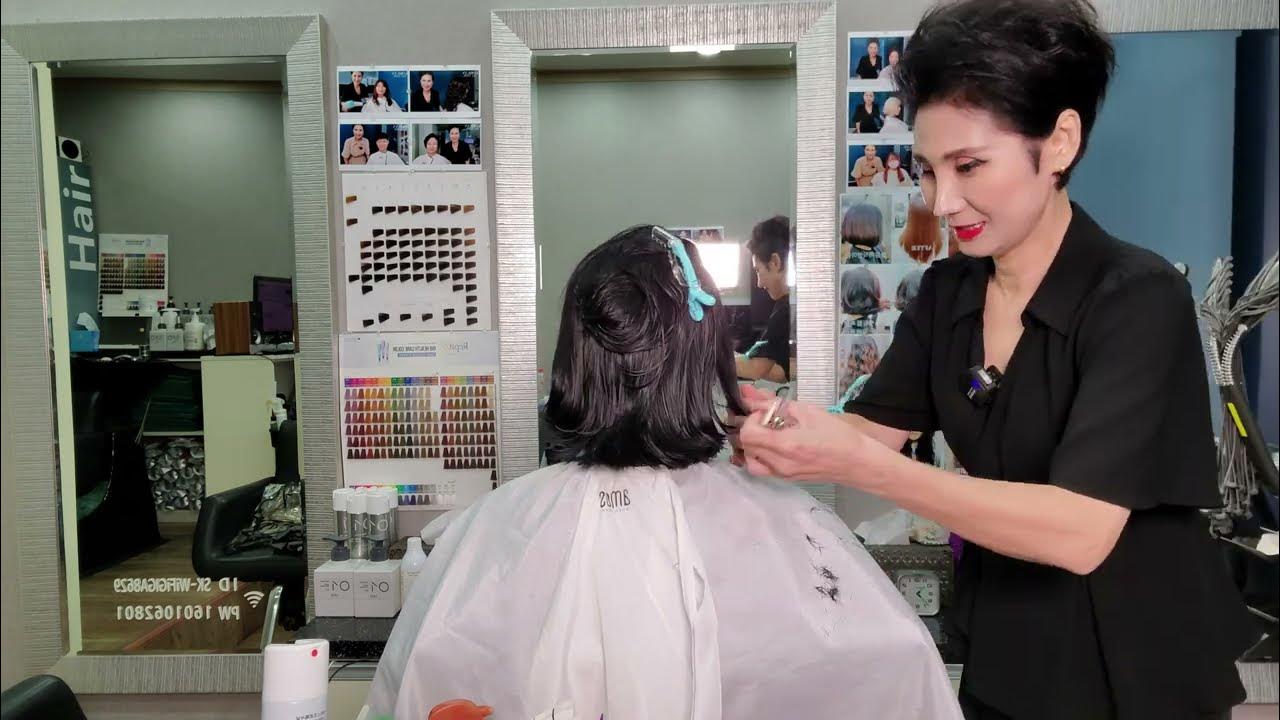 Korean Hair salon ASMR (visual and auditory activation) I hope you enjoy the long video!! - YouTube