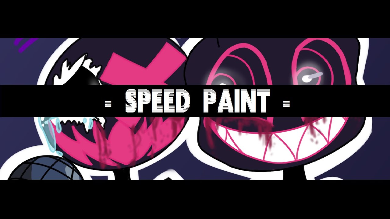 || Friday Night Funkin' || Corrupted Skid and Pump - SPEEDPAINT - - YouTube