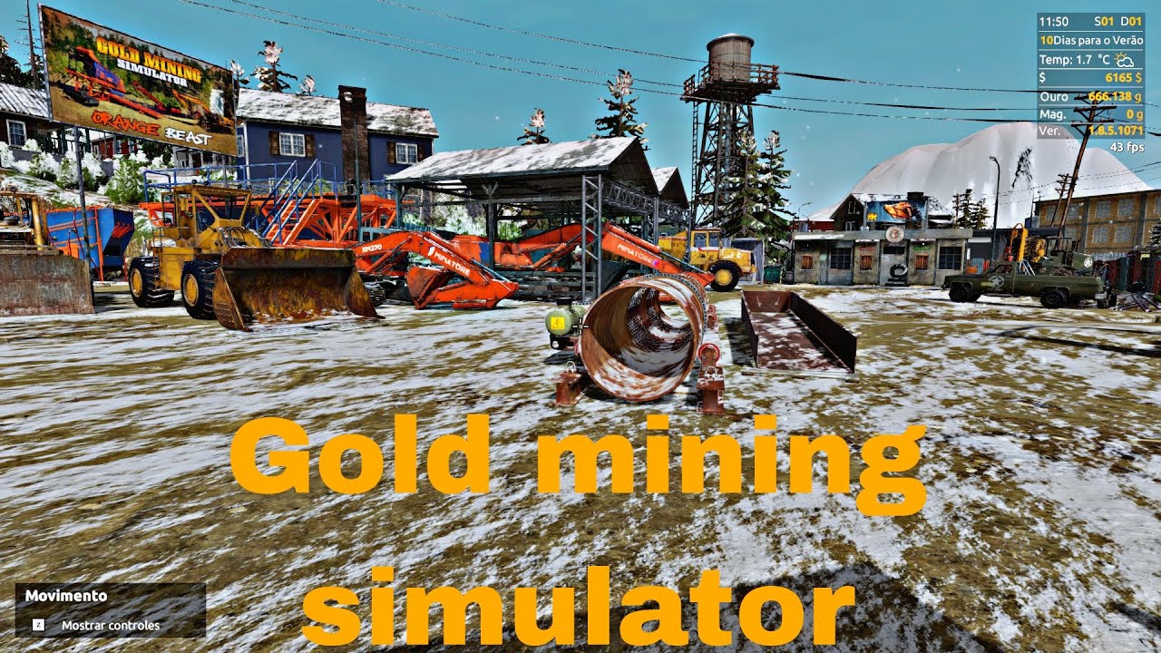 Como jogar gold mining simulator ep 01 o começo de uma mineração ...