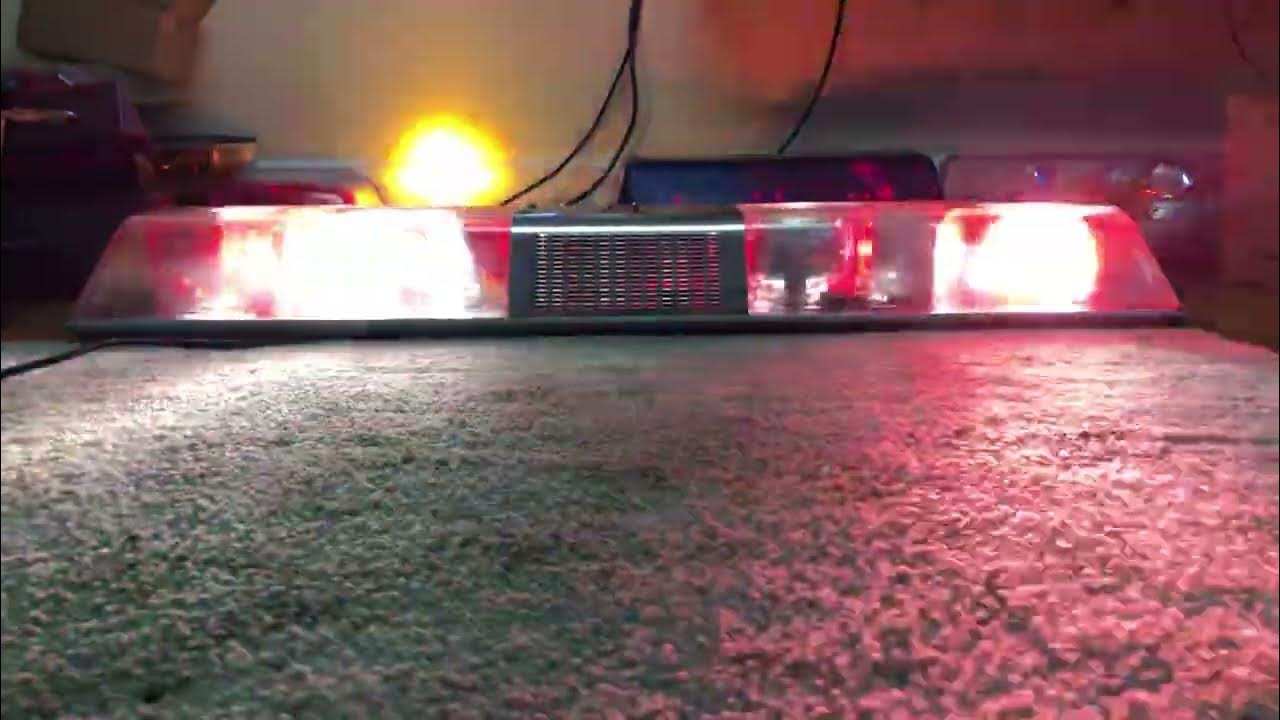 Code 3 LP6000 Force 4 clear/Red lightbar light bar beacon PSE LP 6000 ...
