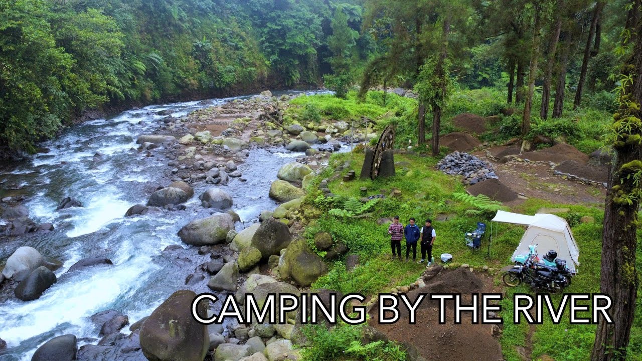CAMPING BY THE RIVER - COOKING AND ENJOYING THE SOUND OF NATURE - NOT ...