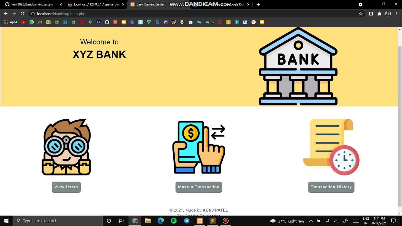 Basic Banking System - YouTube