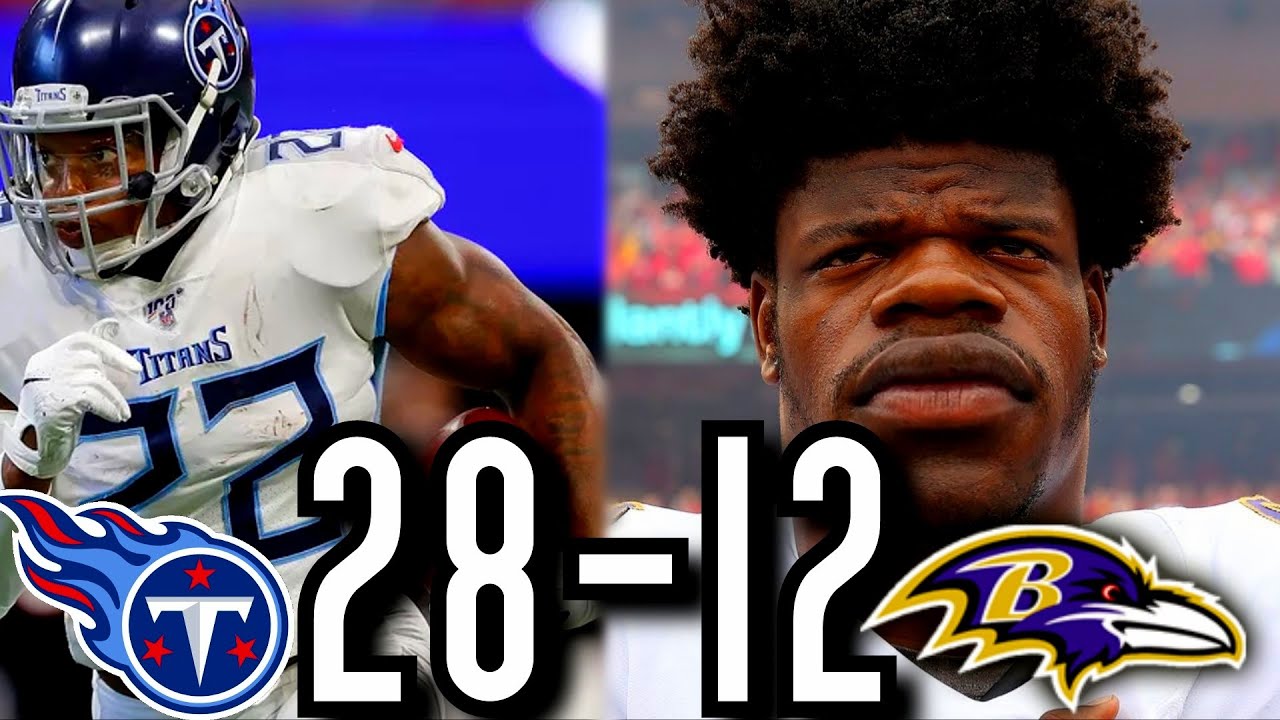 TITANS BEAT THE RAVENS 28-12 - YouTube