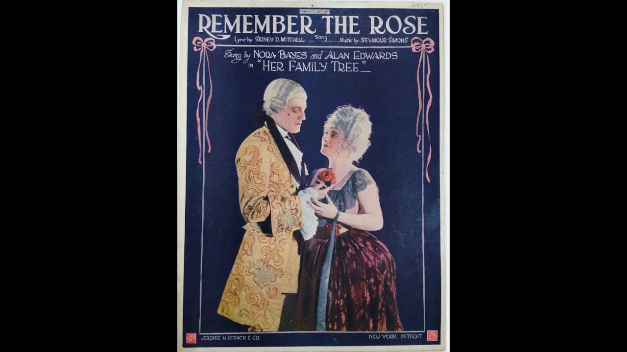 Elliott Shaw "Remember The Rose" on Victor 18806 (1921) Her Family Tree ...